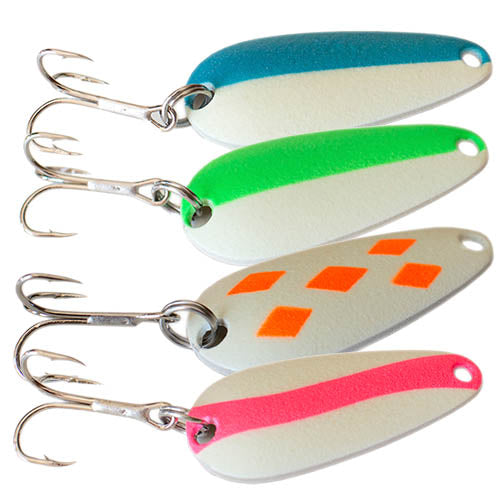 Len Thompson Super Glow Spoon #4 – Verns Minnows