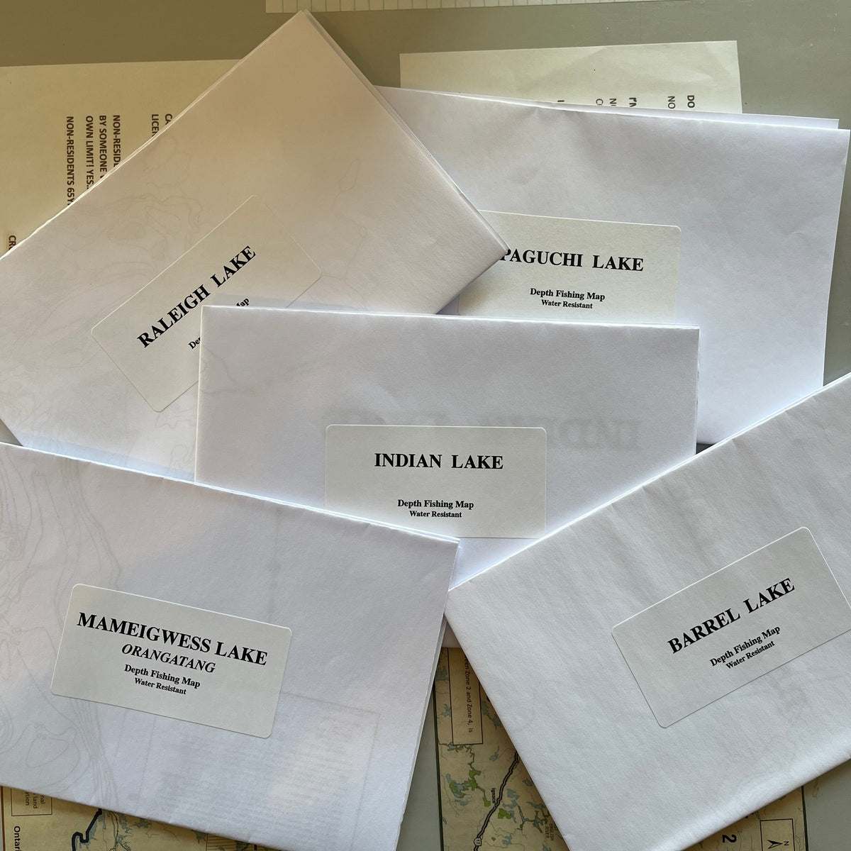 Depth Fishing Map - Waterproof – Verns Minnows